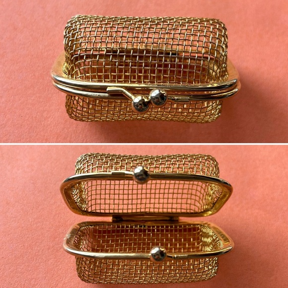 Vintage | Bags | Vintage Hard Shell Mesh Coin Purse | Poshmark